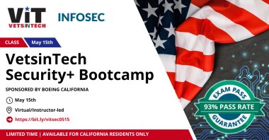 Security+ Boot Camp Sponsored by VetsInTech, Boeing and Infosec ...