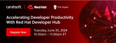 Accelerating Developer Productivity With Red Hat Developer Hub ...